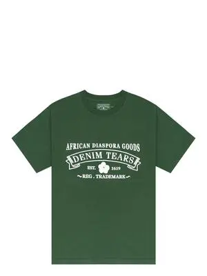 DENIM TEARS Adg Tee 'washed Green' Green