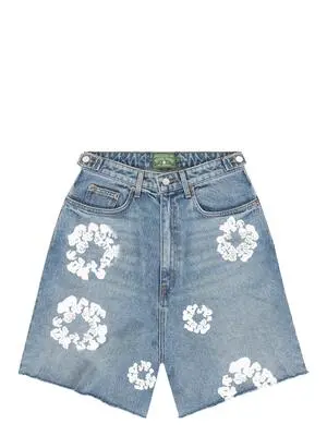 DENIM TEARS Wreath Jean Short - Blue