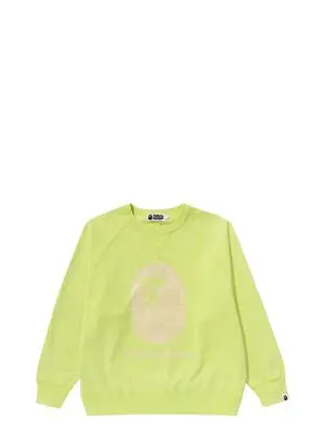 A BATHING APE Overdye Relaxed Fit Crewneck - Yellow