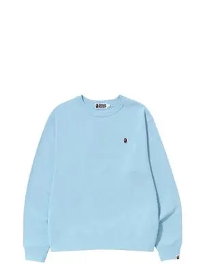 A BATHING APE Ape Head Relaxed Fit Crewneck - Blue