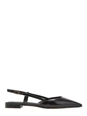 Everlane Studio Slingback Flat - Black