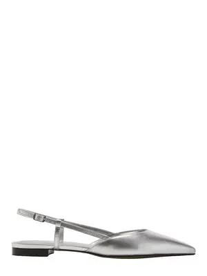 Everlane Studio Slingback Flat - Silver