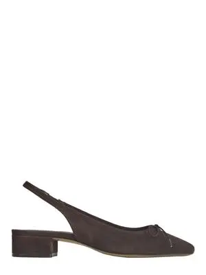 Everlane Ballet Slingback Heel - Dark Chocolate