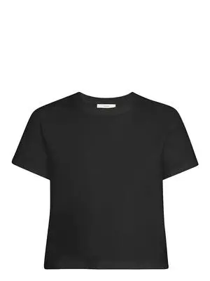 Vince Vince Short-Sleeve Pima Cotton Crewneck T-Shirt Black