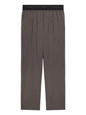 Helmut Lang Tapered Pull-on Trousers - Light Brown Melange