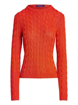 Ralph Lauren Aran-knit Jumper - Orange