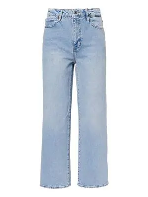 FRAME The Wide Five-pockets Wide-leg High-rise Stretch-denim Jeans - Dolly