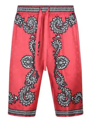 Dolce & Gabbana Silk Shorts - Red