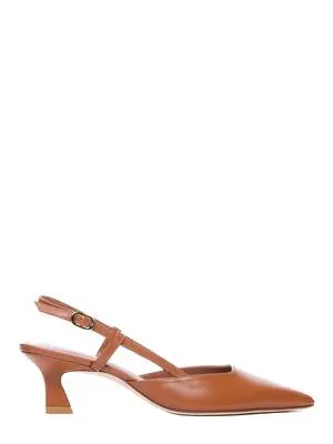 STUART WEITZMAN Slingback With Heel - Brown