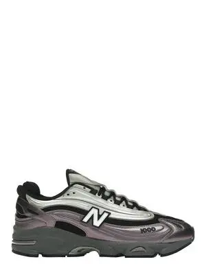 NEW BALANCE 1000 Sneakers Metallic Silver/dark Ice Wine/black