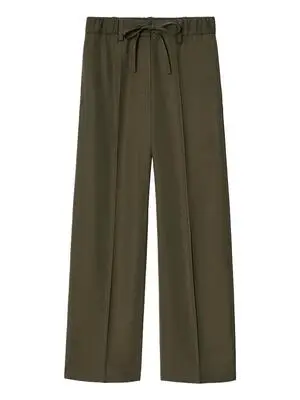 Cos Drawstring Straight-leg Trousers - Green
