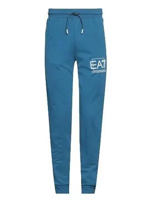EA7 Pants Size Cotton, Elastane - Blue