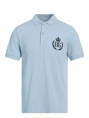 Dolce & Gabbana Polo Shirt Sky Size Cotton - Blue