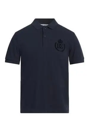 Dolce & Gabbana Polo Shirt Sky Size Cotton - Navy