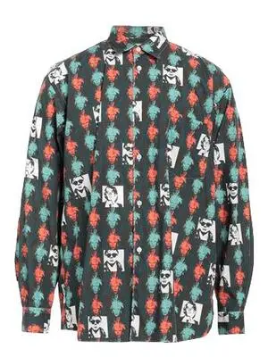 Comme Des Garçons Andy Warhol Shirt Deep Teal Size Cotton - Green