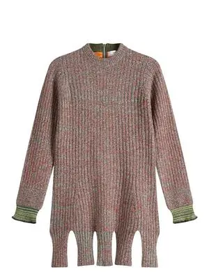 Toga Tweed Knit Pullover - Green