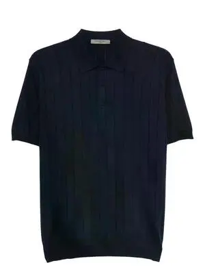 Corneliani Cotton Polo Shirt Blue