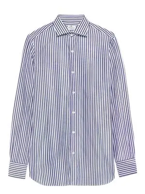 FINAMORE 1925 Striped Shirt - White