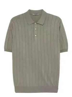 Corneliani Cotton Polo Shirt Green