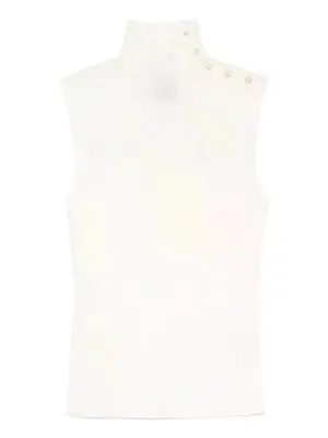 BOSS Fine-knit Tank Top - White