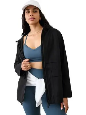 Athleta Utility Rain Jacket - Black