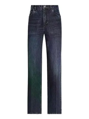 Dolce & Gabbana Embroidered Loose-fit Jeans - Blue