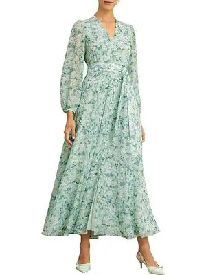 HOBBS LONDON Thea Maxi Dress - Sage Green