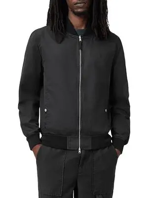 ALLSAINTS Bassett Reversible Bomber Jacket - Black/dull Green