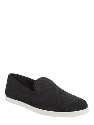 Vince Suede Basketweave Loafers - Coastal