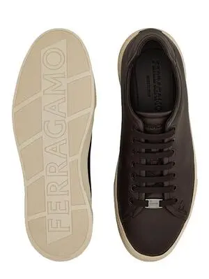 FERRAGAMO Bruce Low Top Sneakers Brown