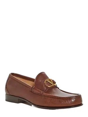 Valentino Garavani VLogo Loafers Dark Brown
