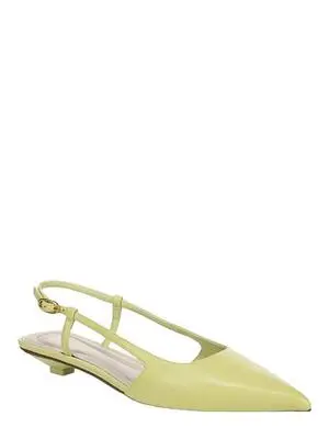 Franco Sarto Pheby Pointed Toe Slingback Flats - Green