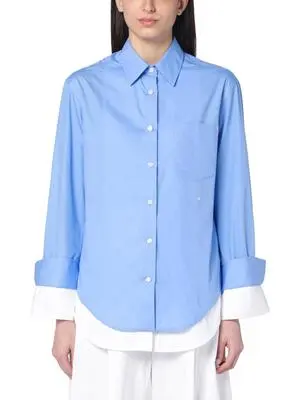 Victoria Beckham Double Layer Shirt - Blue