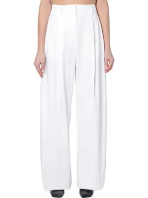 THE LATEST Wide Leg Trousers - White