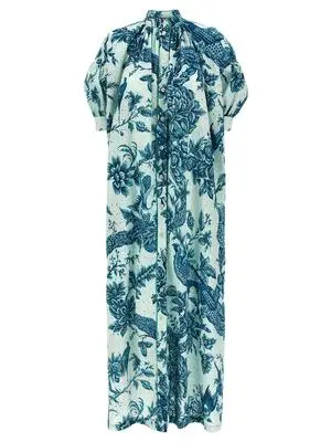 F.R.S FOR RESTLESS SLEEPERS Mede' Floral Print Dress - Multicolor