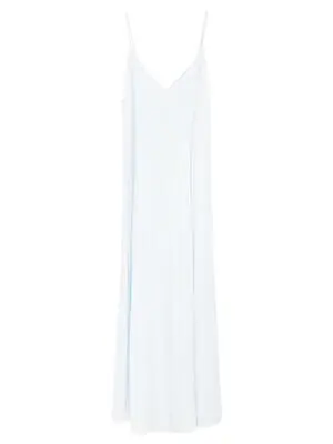 FORTE_FORTE Satin Midi Slipdress - Clear Blue