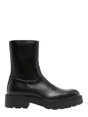 THE ROW Nobilis Leather Boots - Black