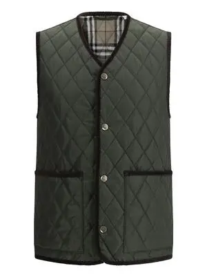 Burberry Quilted Vest - Green