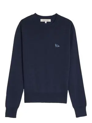 Maison Kitsuné Baby Fox Wool Jumper - Blue