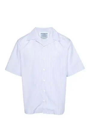 Prada Striped Cotton Shirt - White