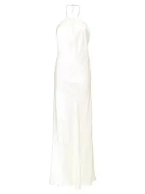 MICHELLE MASON Michelle Mason Halterneck Gown