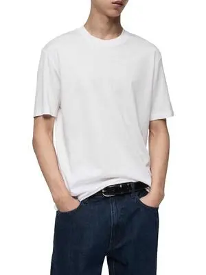 Mango Regular Fit Cotton T-shirt - White