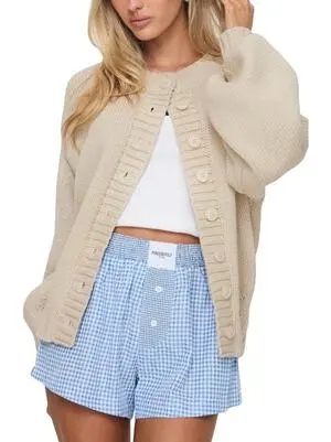 Princess Polly Edern Blouson Cardigan - Cream