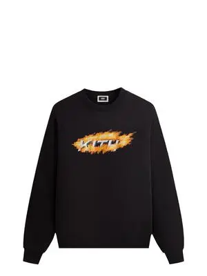 Kith Orbit Flame Vintage Nelson Crewneck - Black