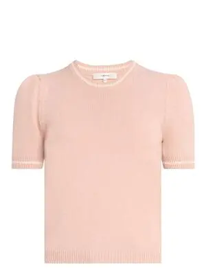 FRAME Cashmere Gathered Sweater - Light Pink Multi