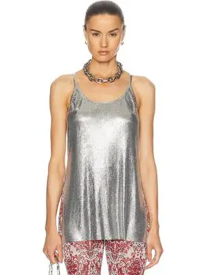 Rabanne Metallic Top - Silver