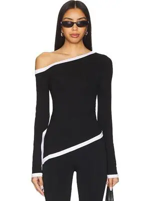 Superdown Jordyn Top - Black & White