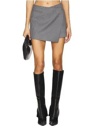 H:OURS Delanie Mini Skirt - Charcoal Grey