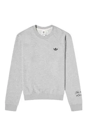 Adidas X Wales Bonner Long Sleeve G Crew T-shirt - Medium Grey Heather