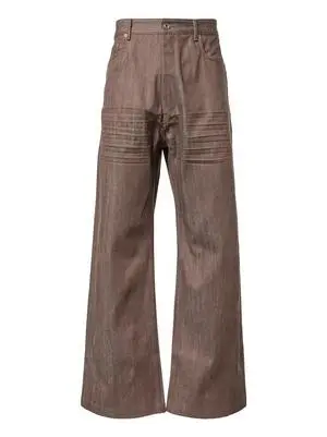 Rick Owens Geth Wide-Leg Jeans Brown